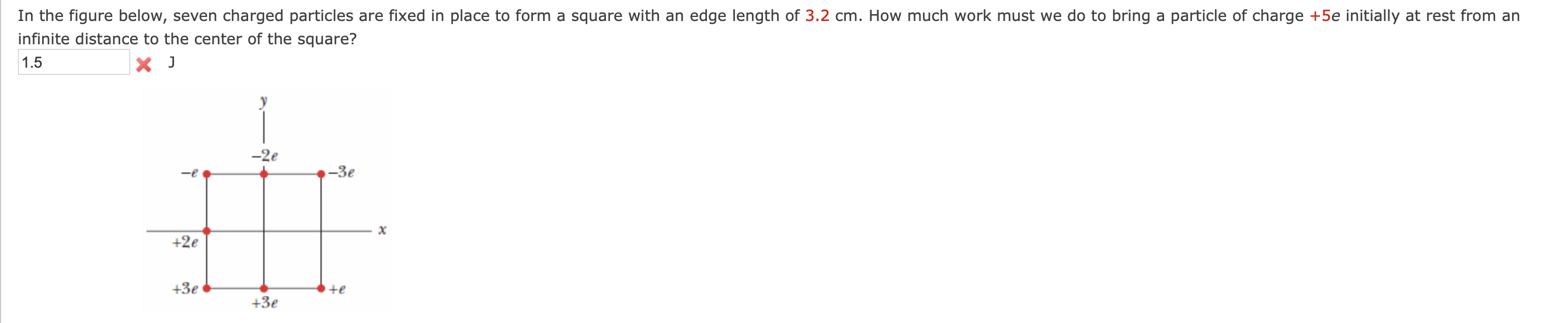 Solved infinite distance to the center of the square? ∗ J | Chegg.com