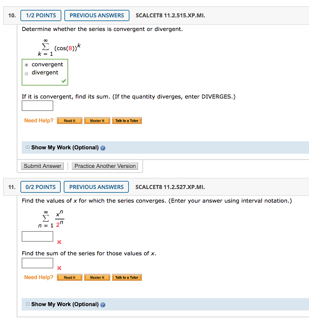 Solved 10. 1/2 POINTS PREVIOUS ANSWERS SCALCET8 | Chegg.com