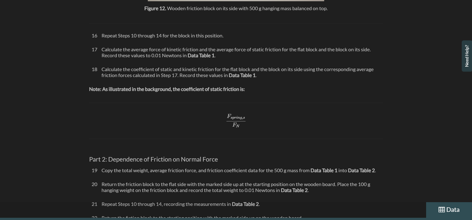 Exercise 1 Measuring Static and Kinetic Friction with | Chegg.com