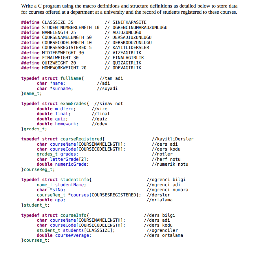 In your program perform functions to | Chegg.com