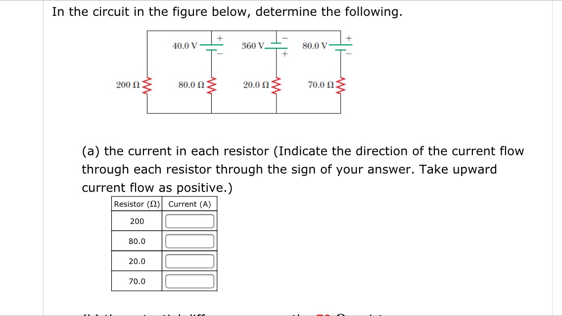 Solved In the circuit in the figure below, determine the | Chegg.com