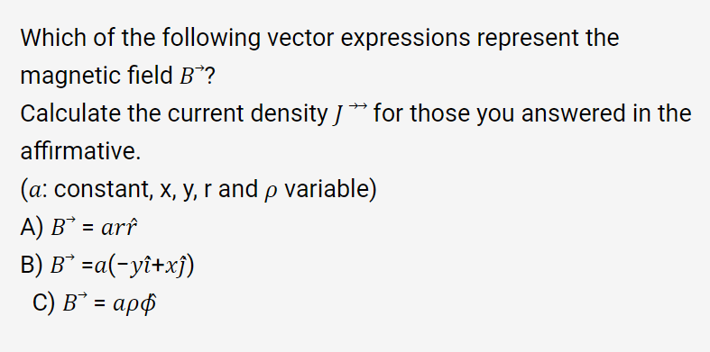 Solved Which of the following vector expressions represent | Chegg.com
