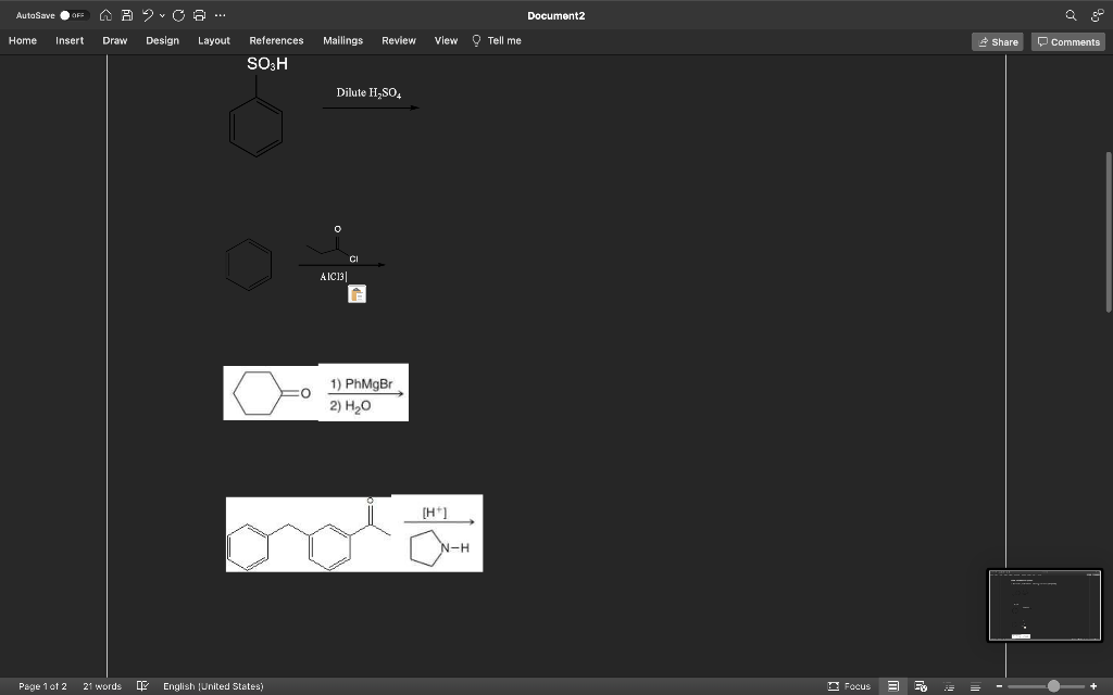Solved AutoSave OF Document2 A AO... Draw Design Layout Home | Chegg.com