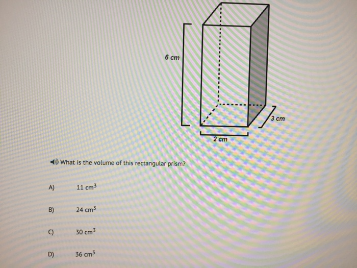 Solved C) rectangle. D) square. This prism is cut by the | Chegg.com