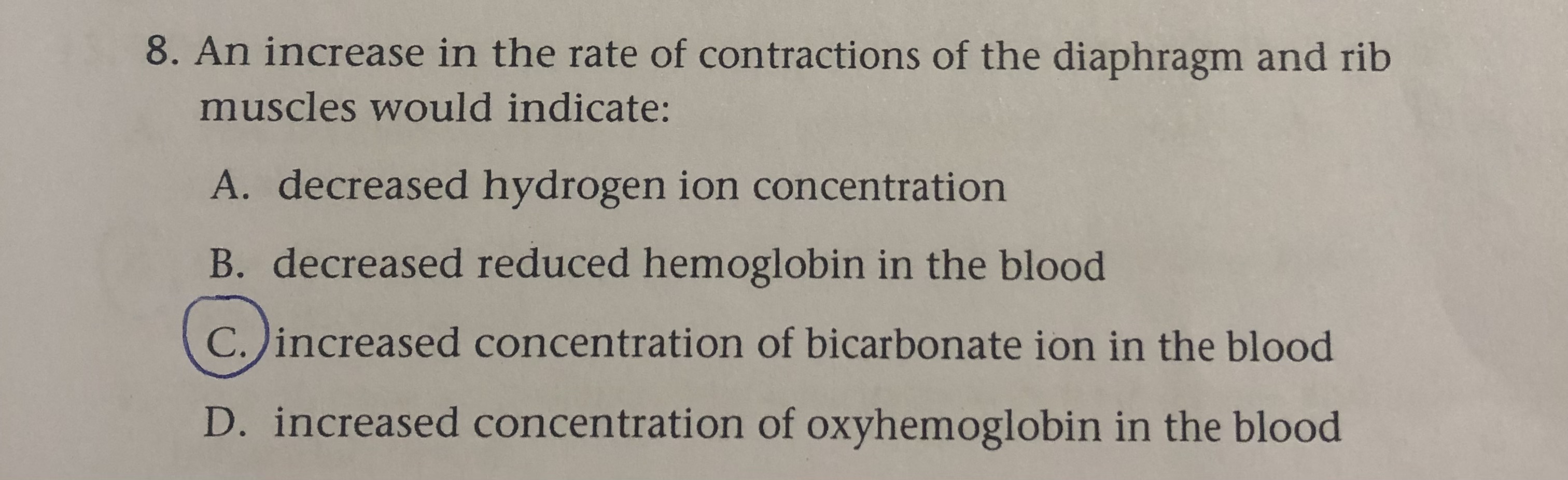 Solved An increase in the rate of contractions of the | Chegg.com