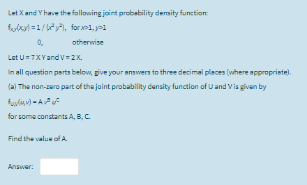 Solved Let X and Y have the following joint probability | Chegg.com