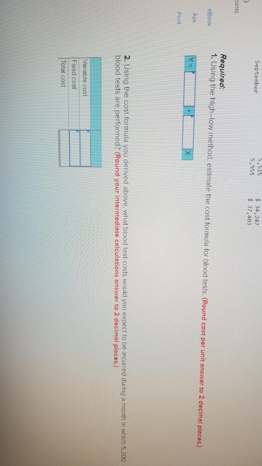 Solved Saved Help Save & Exercise 3-8 High-Low Method; | Chegg.com