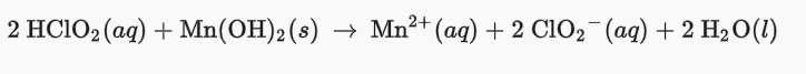 Solved What is the net ionic equation of HClO2(aq) + | Chegg.com