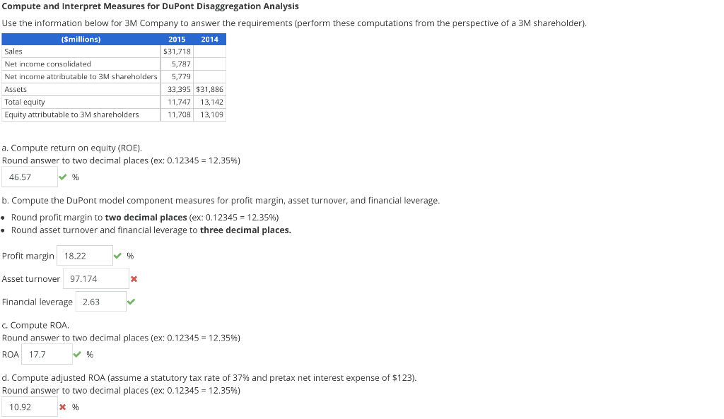 Solved Compute and Interpret Measures for DuPont | Chegg.com