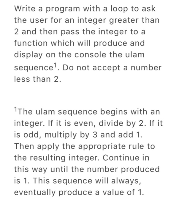 Solved Write A Program With A Loop To Ask The User For An 3512