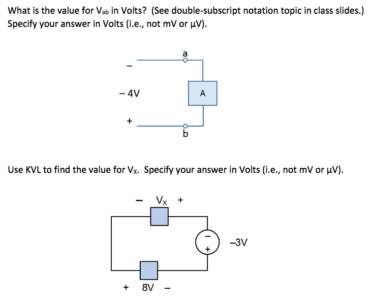 Solved What is the value for Vab in Volts? (See | Chegg.com