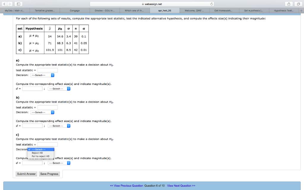 Solved MyOdu | Main Tentatiwe Cengago Grades ODU Which one | Chegg.com