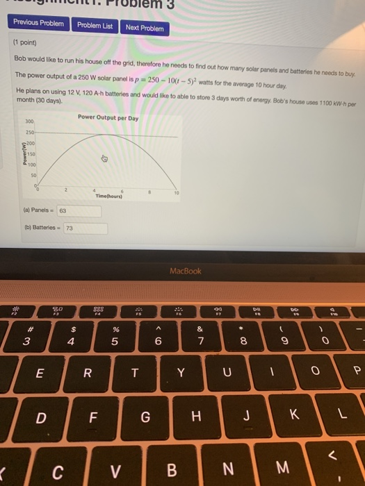 Solved Assignment1: Problem 2 Previous Problem Problem List | Chegg.com