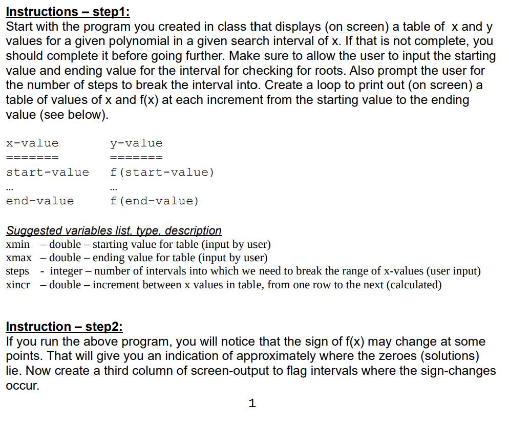 Solved Enter the Starting Value: 0 Enter the Ending Value: | Chegg.com