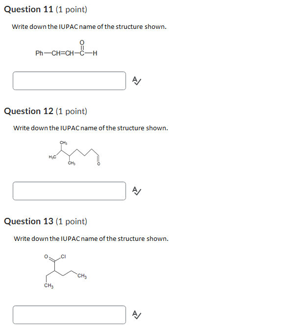 Solved Write down the IUPAC name of the structure shown. A. | Chegg.com