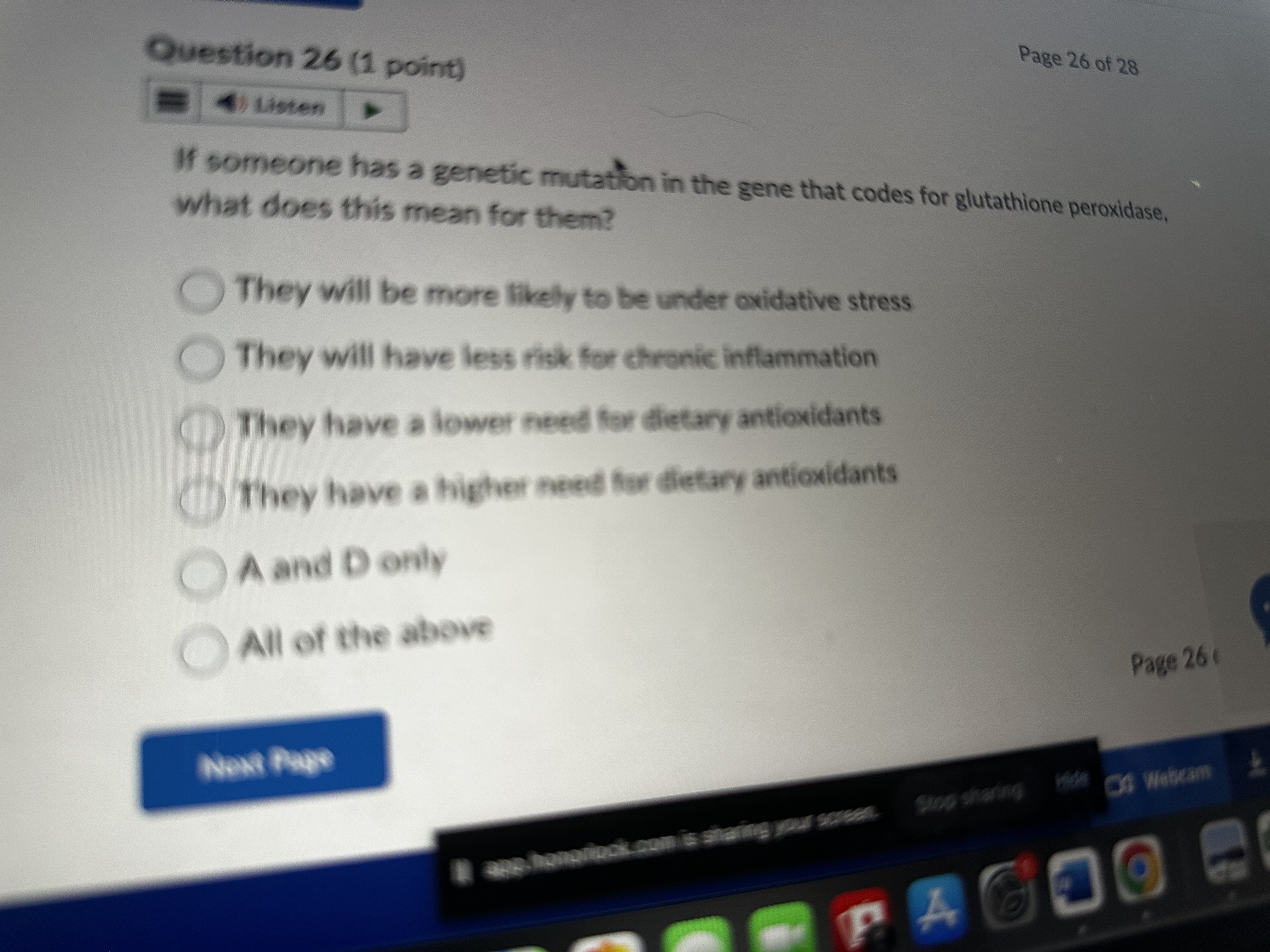 Solved If someone has a genetic mutation in the gene that | Chegg.com