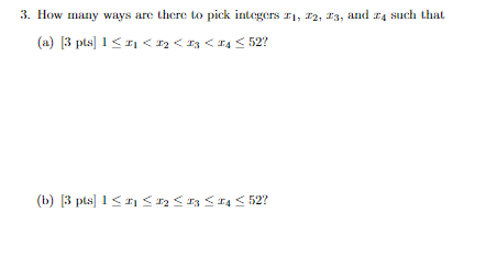 Solved I used stars and bar method for the 3a, but im sure | Chegg.com