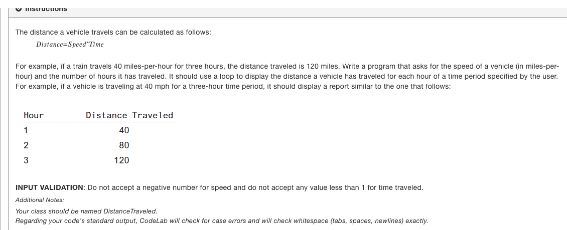 Solved Distance = ﻿Speed ^(**) ﻿TimeFor example, if a train | Chegg.com