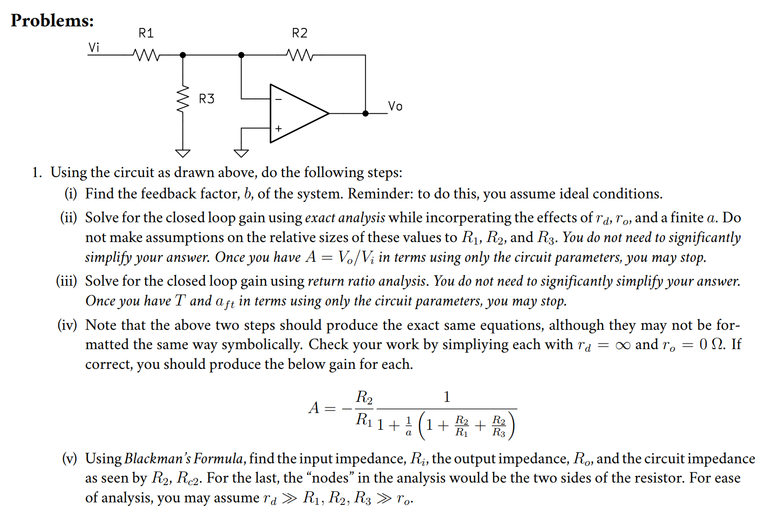 Solved Prob”Using the circuit as drawn above, do the | Chegg.com
