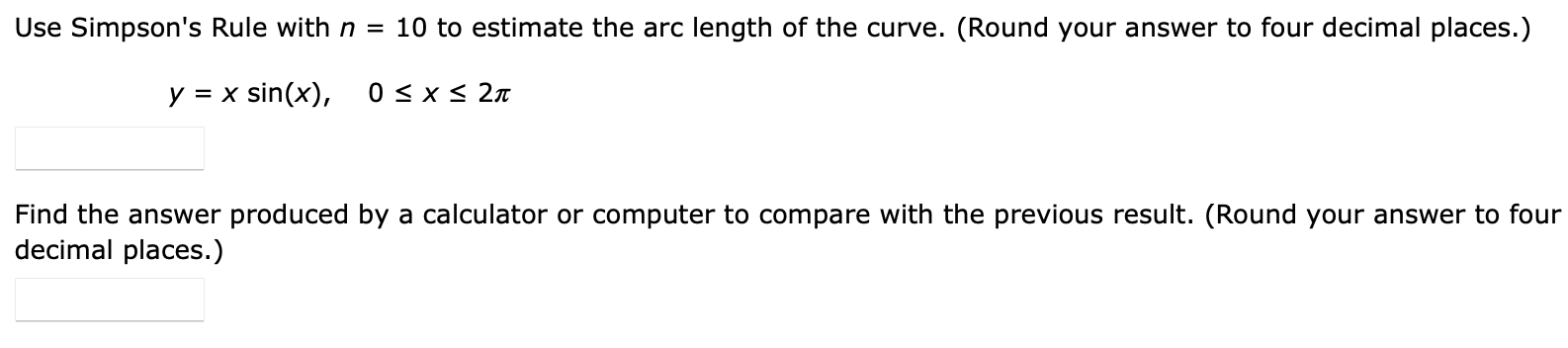 Solved Consider the arc of the curve from point P to point | Chegg.com