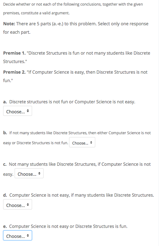 Solved Decide whether or not each of the following | Chegg.com