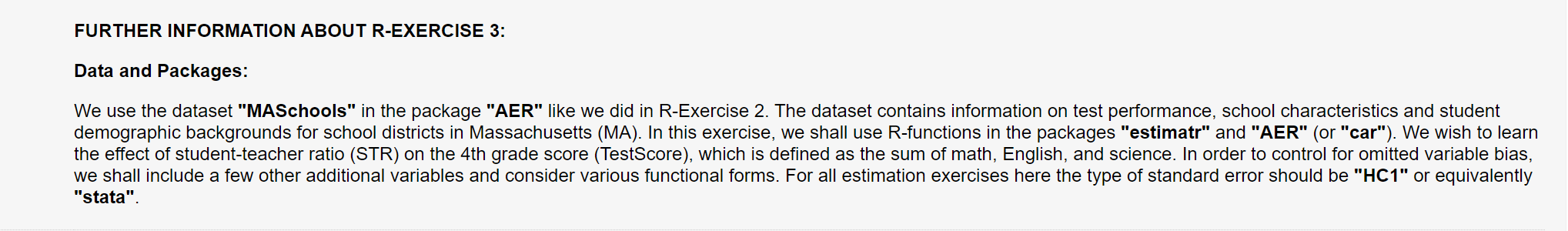 Solved Further Information About R Exercise 3 Data And 