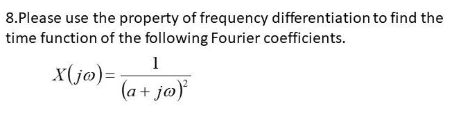 Solved 8.Please use the property of frequency | Chegg.com
