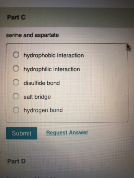 Solved What type of interaction would you expect between the | Chegg.com