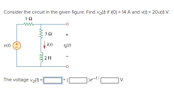 Solved Consider the circuit in the given figure. Find v0(t) | Chegg.com