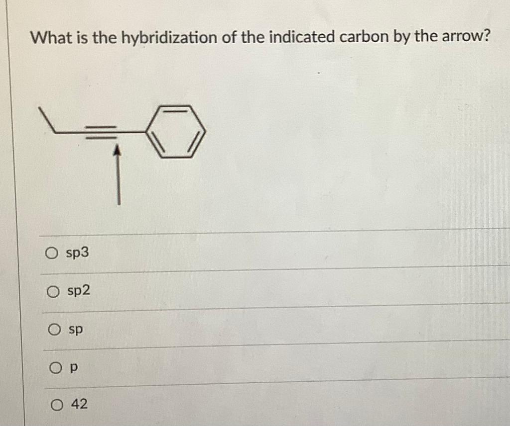 Solved What is the hybridization of the indicated carbon by | Chegg.com