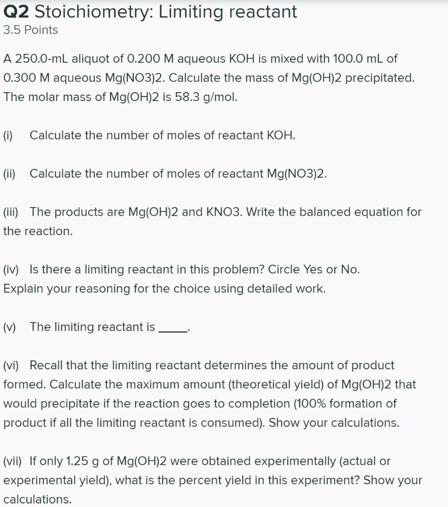 Solved A 250.0-mL aliquot of 0.200M aqueous KOH is mixed | Chegg.com