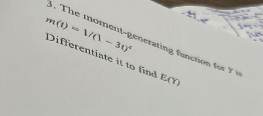 Solved The moment-generating furmetion for ris | Chegg.com