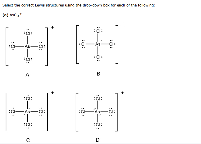 Solved Select the correct Lewis structures using the | Chegg.com