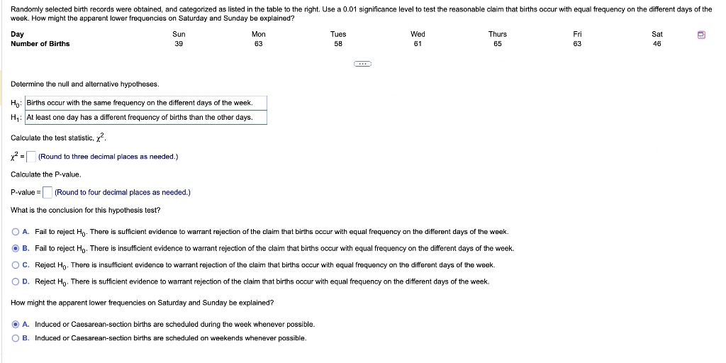 Solved Determine the null and alternative hypotheses. HO H1 | Chegg.com