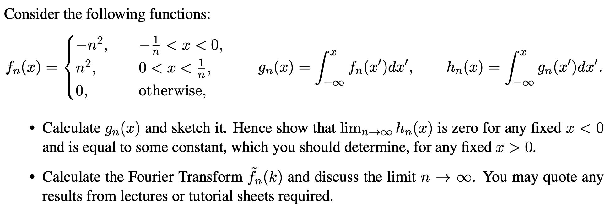 Solved 1 Consider the following functions: -na,