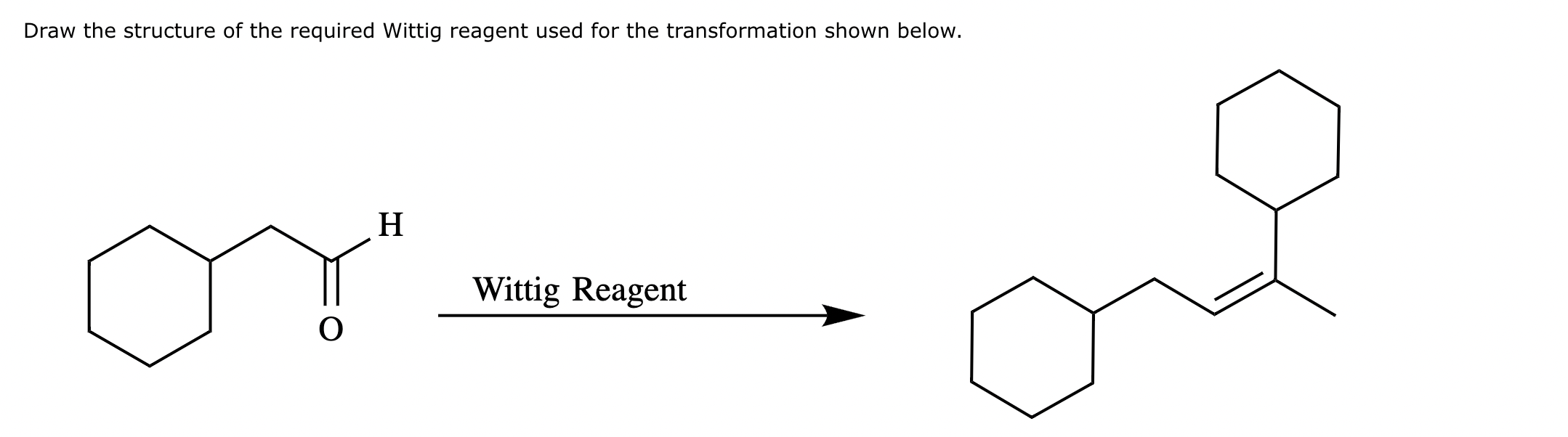 Solved Draw the structure of the required Wittig reagent | Chegg.com