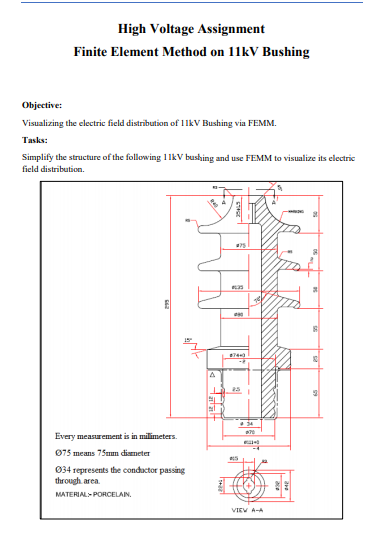 High Voltage Assignment Finite Element Method On 11kv 