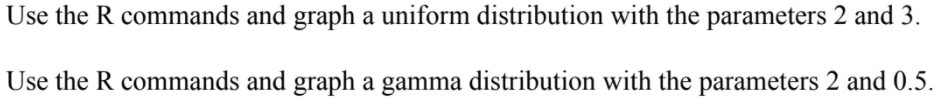 Solved Use the R commands and graph a uniform distribution | Chegg.com