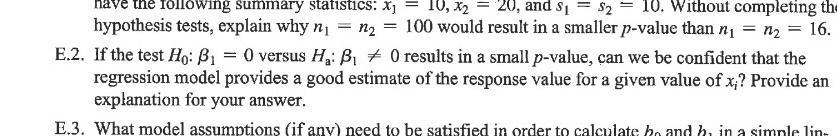 Solved hypothesis tests, suplain why n2=n2=100,x2=20, and | Chegg.com