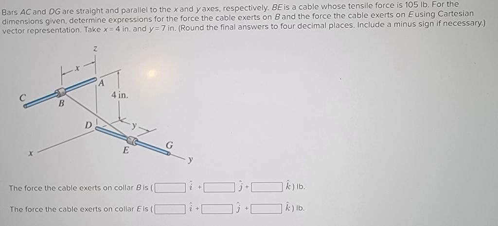Solved Bars AC and DG are straight and parallel to the x and | Chegg.com