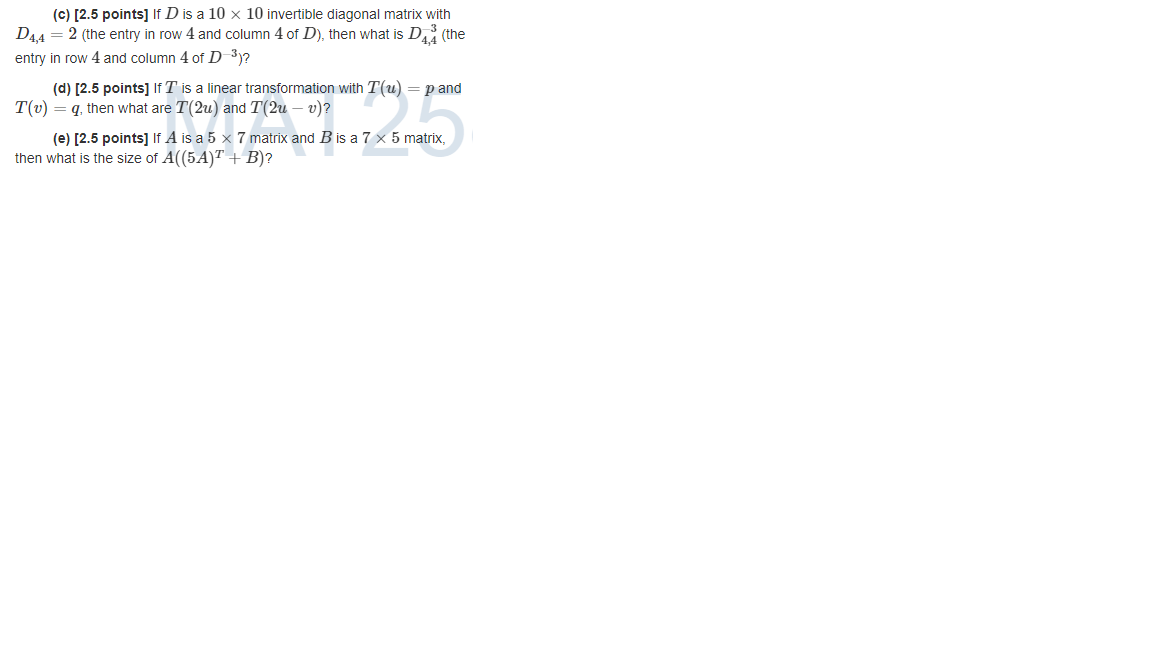 Solved Problem 2 (Short answers) Do not solve all 5 | Chegg.com