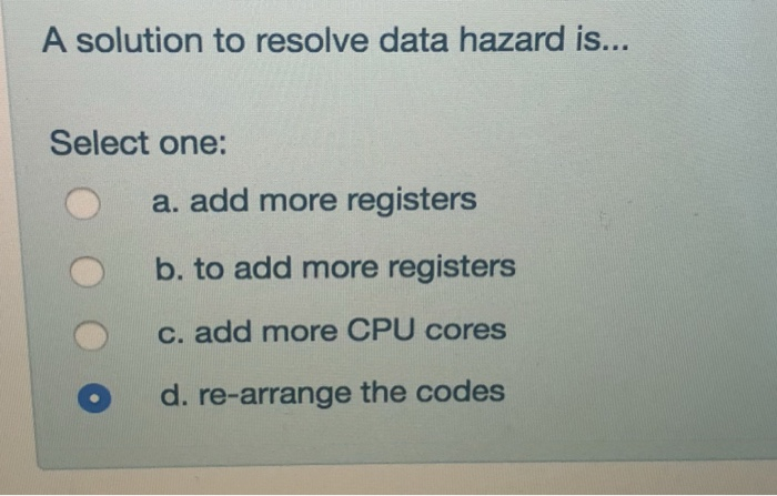 Solved Data hazards. Computer architecture. If you | Chegg.com