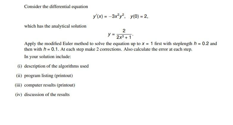 Solved Consider the differential equation | Chegg.com