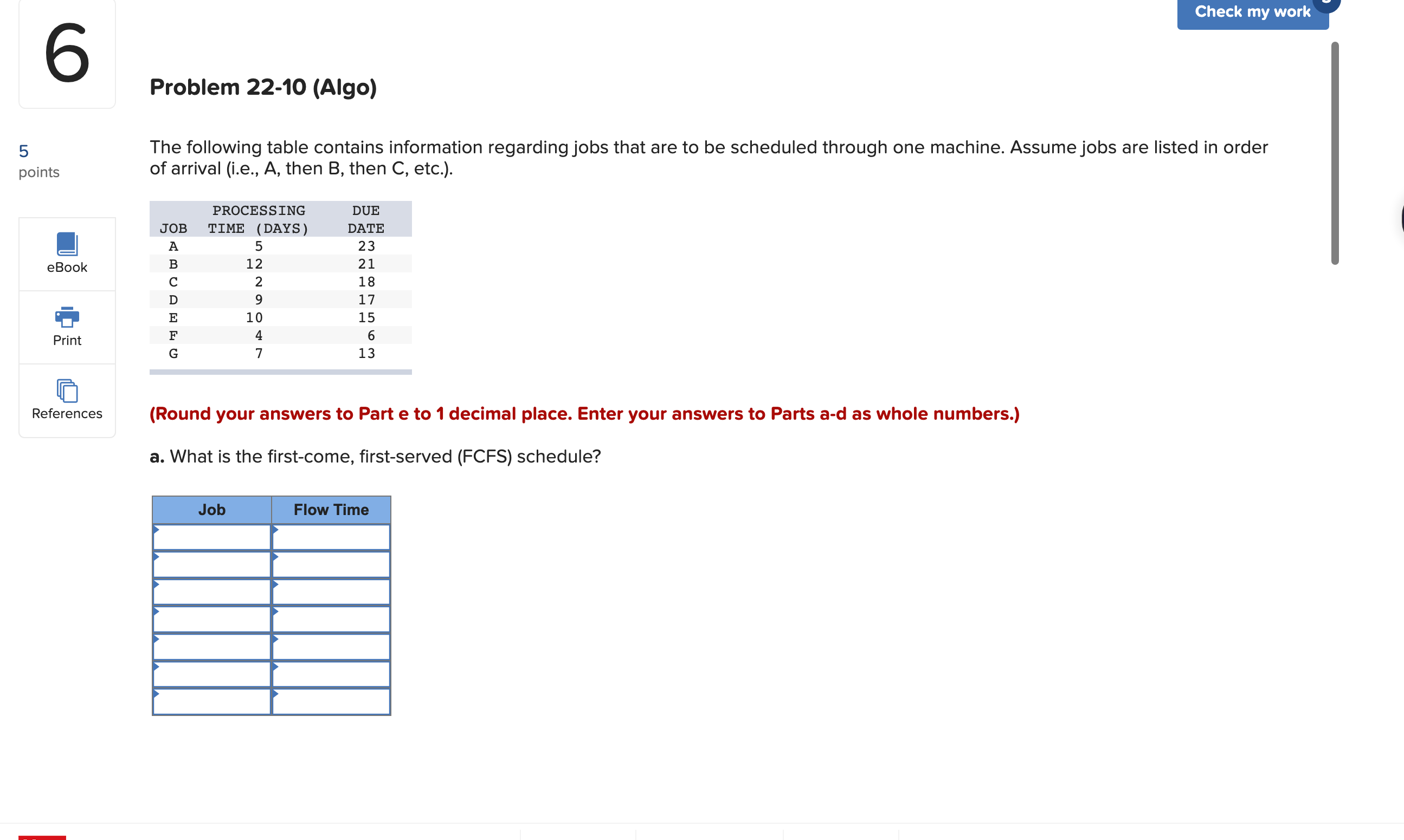 Solved The following table contains information regarding | Chegg.com