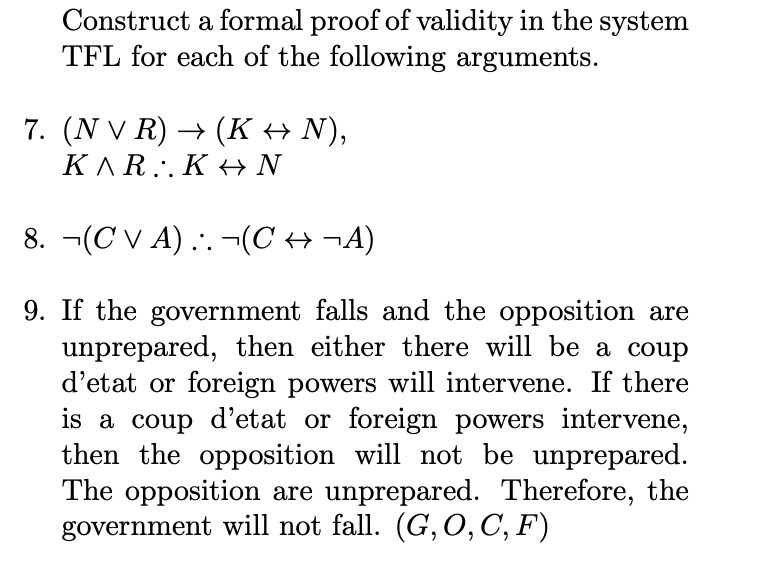 Solved Construct a formal proof of validity in the system | Chegg.com