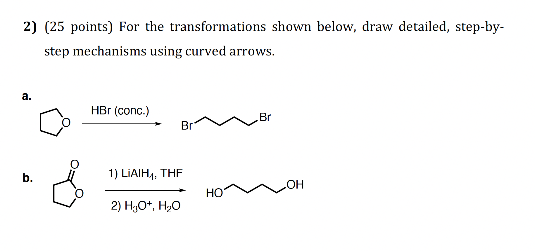 Solved 2) (25 points) For the transformations shown below, | Chegg.com