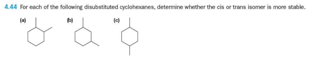 Solved 4.44 For each of the following disubstituted | Chegg.com