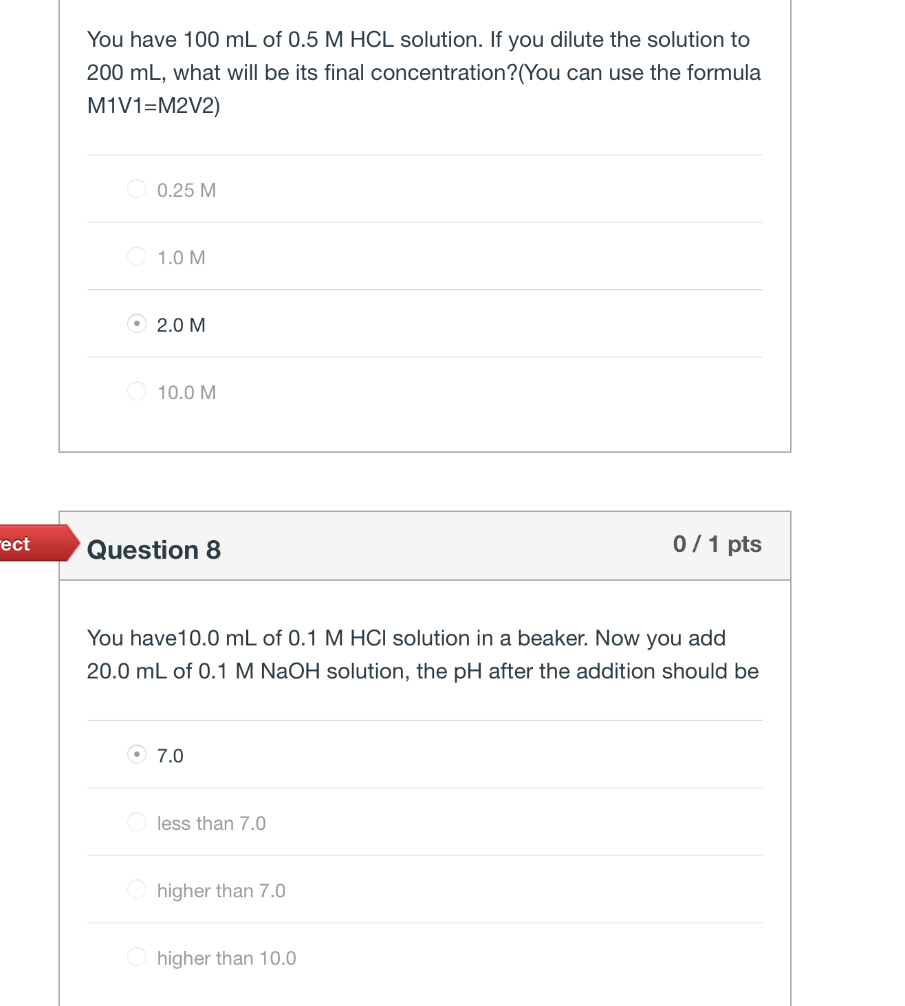 Solved You have 100 mL of 0.5 M HCL solution. If you dilute | Chegg.com