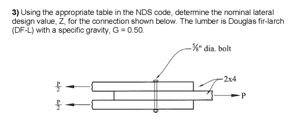 3) Using the appropriate table in the NDS code, | Chegg.com