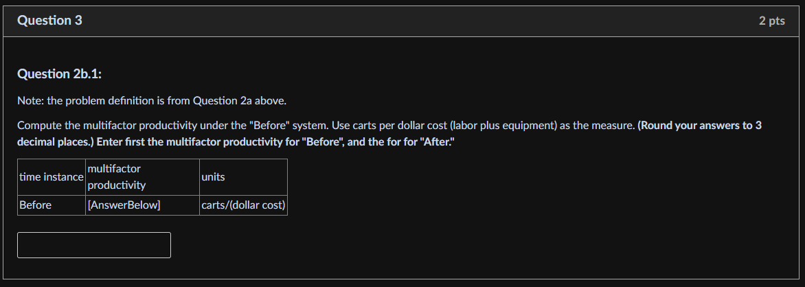 Solved Question 2 Question 2a: Note: This problem | Chegg.com